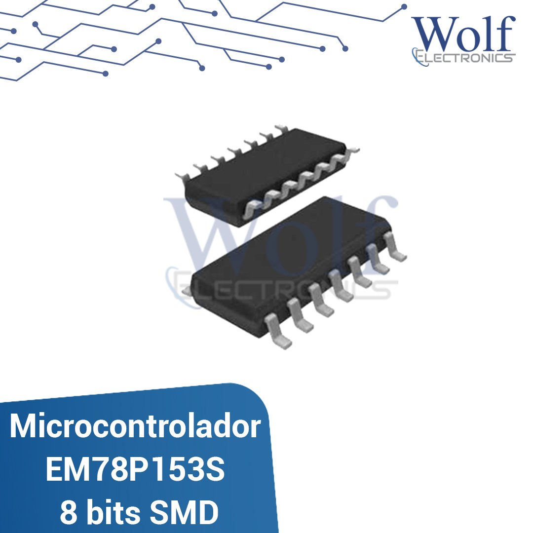 Microcontrolador EM78P153S 8 bits SMD Wolf Electronics – WOLF ELECTRONICS IT