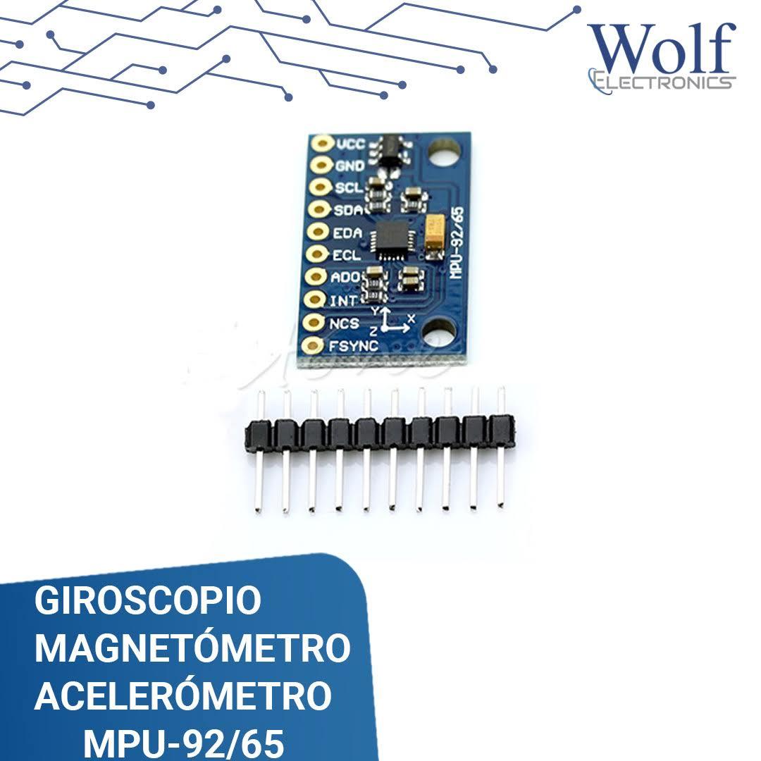 Giroscopio, magnetómetro, acelerómetro MPU9250 3V. Wolf Electronics – WOLF ELECTRONICS IT