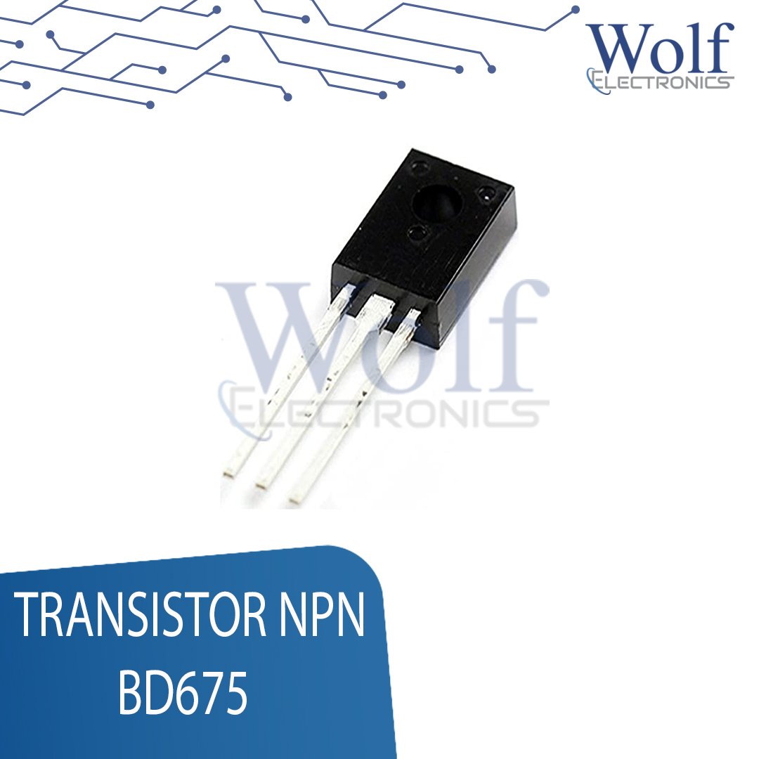 Transistor NPN 45V 4A BD675. Wolf Electronics – WOLF ELECTRONICS IT