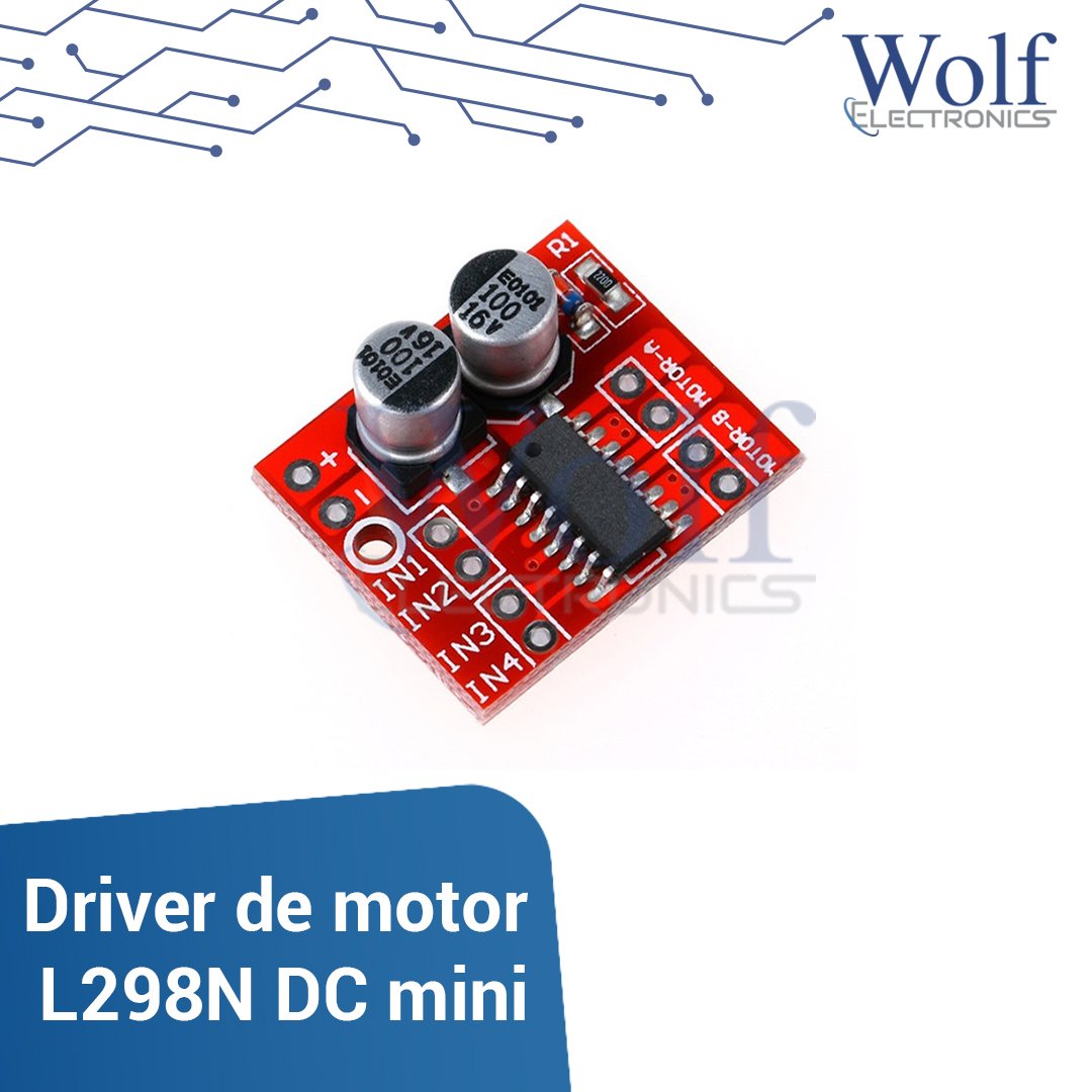 Controlador de motores L298N 2-12V 1.5A. Wolf Electronics – WOLF ...