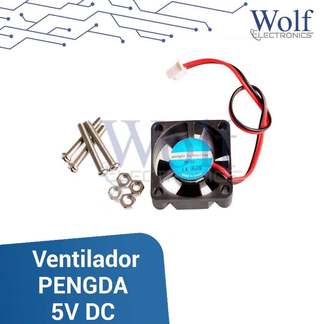 Ventilador 5V DC 30x30x10mm PENGDA Wolf Electronics – WOLF ELECTRONICS IT