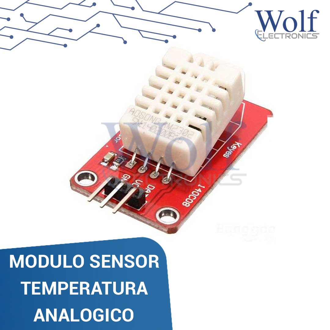 MODULO SENSOR TEMPERATURA ANALOGICO ARDUINO ROJO 3.3-5V. Wolf ...