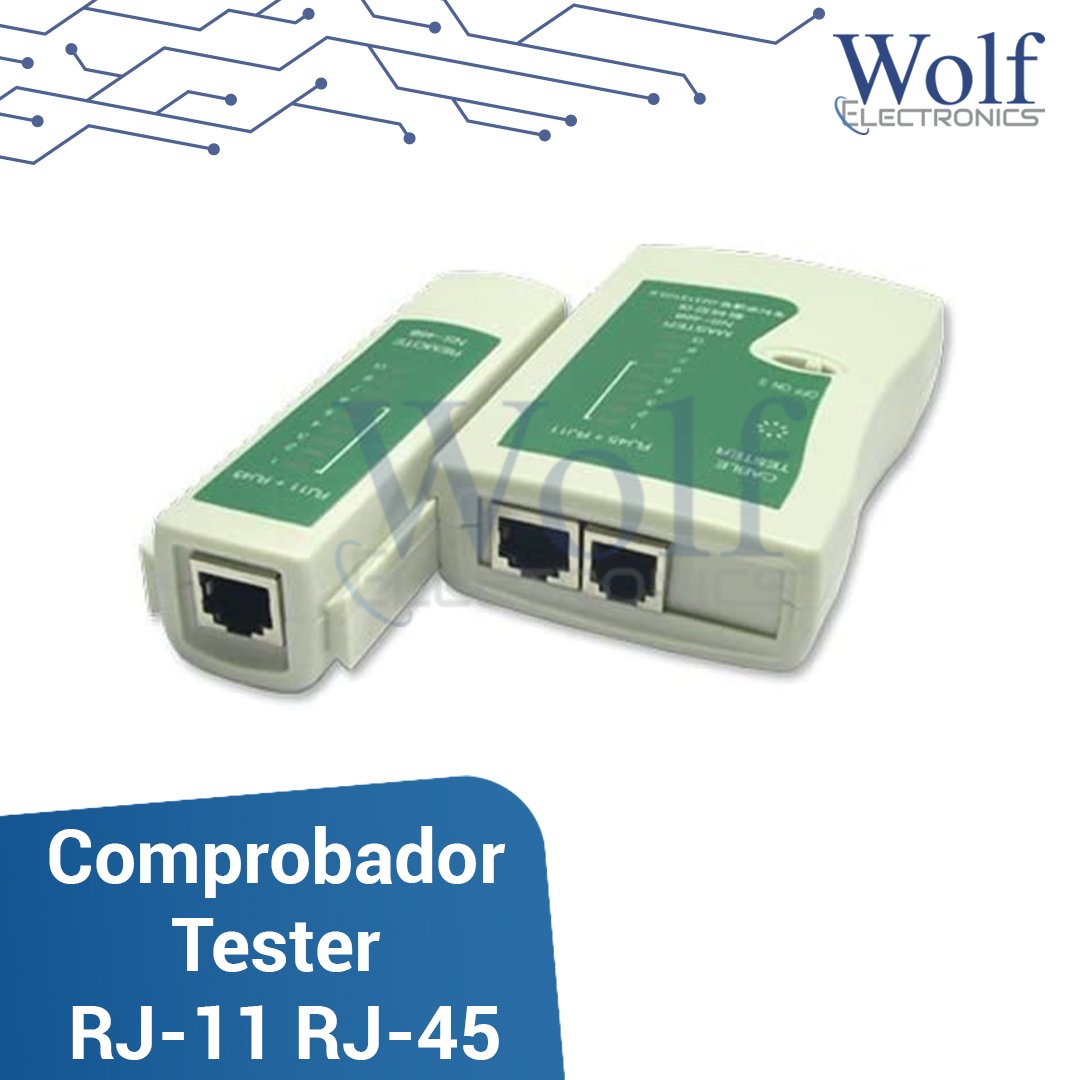 Comprobador Tester cables de Red RJ-11 RJ-45 Wolf Electronics – WOLF ...