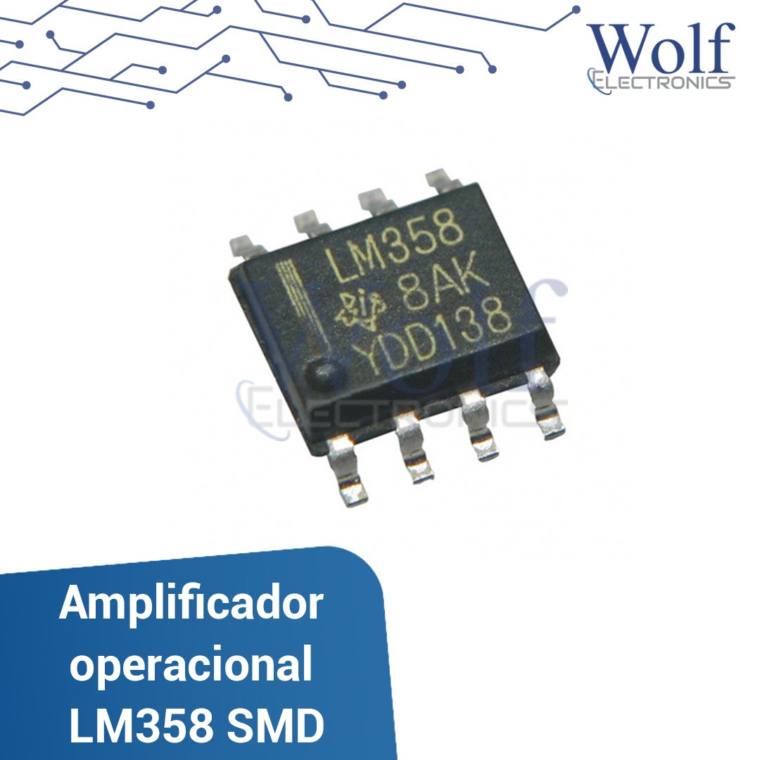 Amplificador operacional LM358 SMD Wolf Electronics – WOLF ELECTRONICS IT