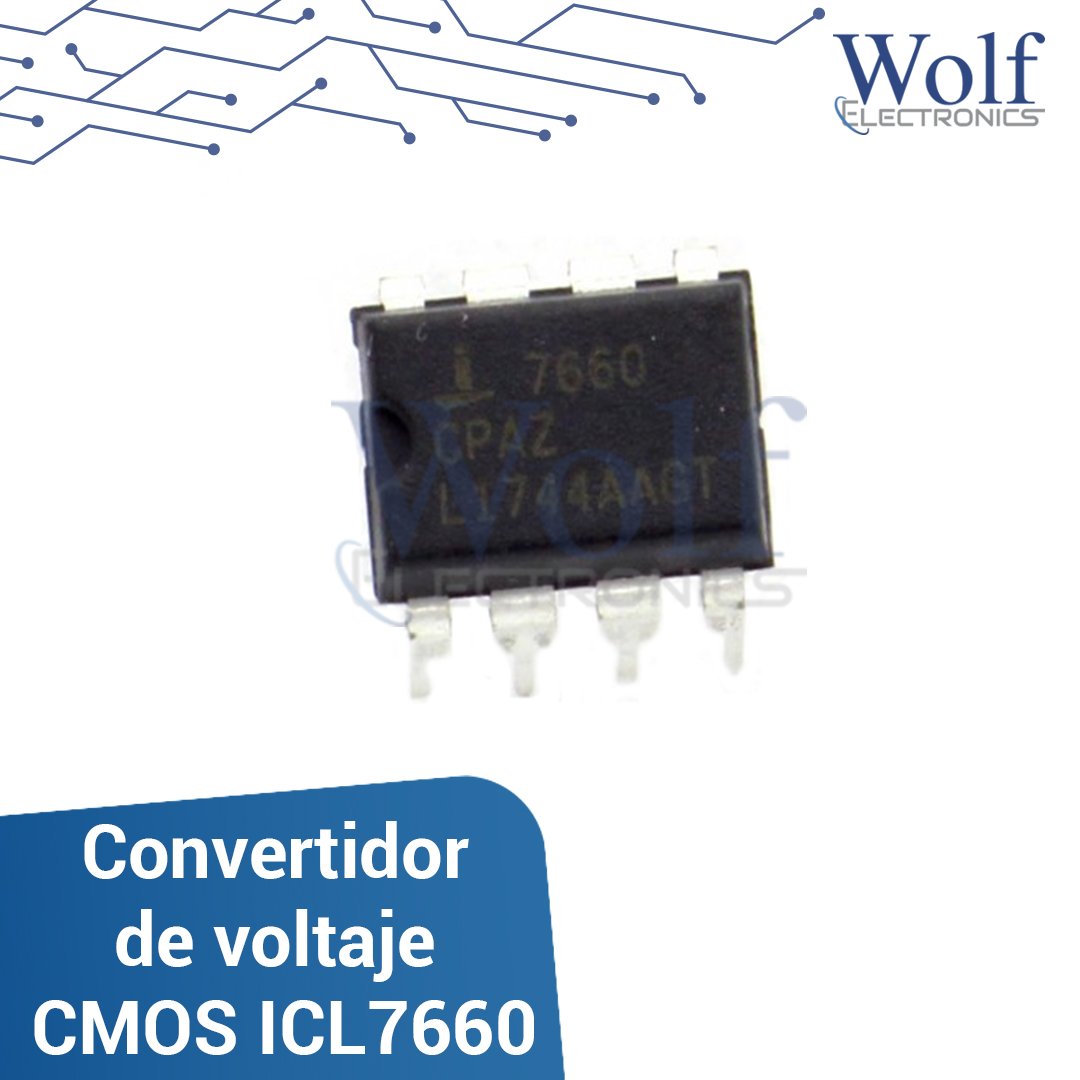 Convertidor de voltaje CMOS ICL7660 Wolf Electronics – WOLF ELECTRONICS IT