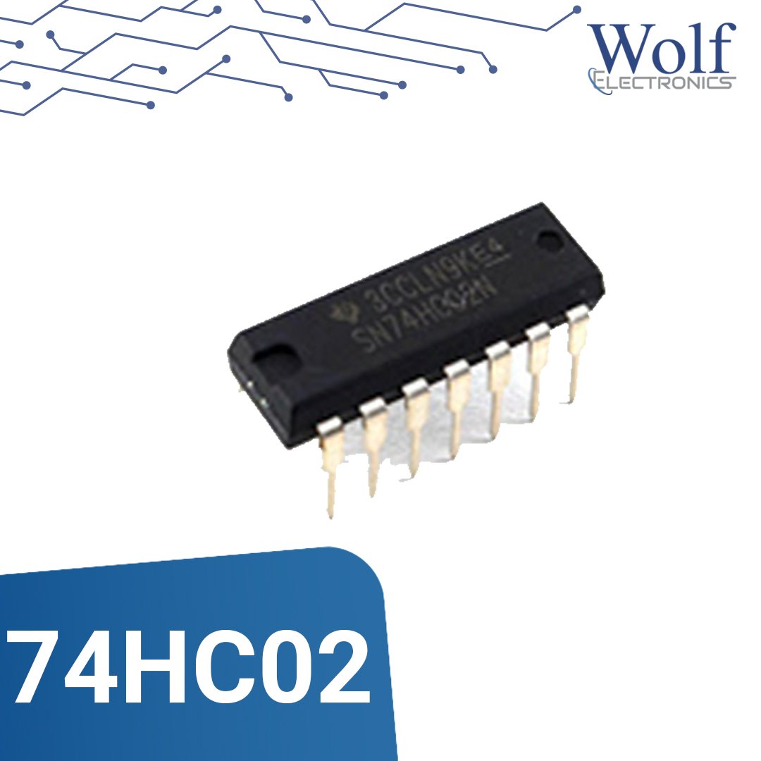 Circuito Integrado CMOS 74HC02 7402 NOR Wolf Electronics – WOLF ...