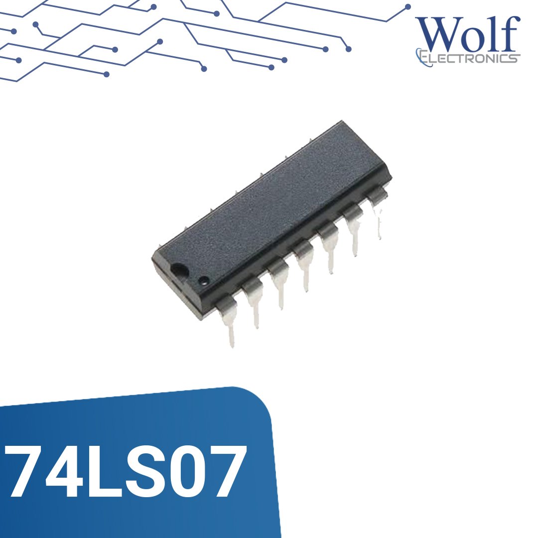 Circuito Integrado buffer open collector 74LS07 7407 Wolf Electronics ...