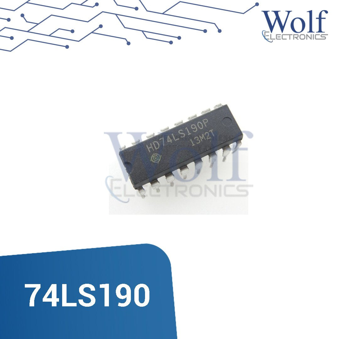 Contador BCD Sincrónico 74LS190. Wolf Electronics – WOLF ELECTRONICS IT