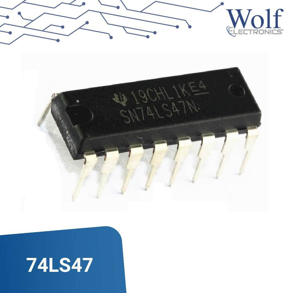74LS47 Decodificador BCD a siete segmentos. Wolf electronics – WOLF ...