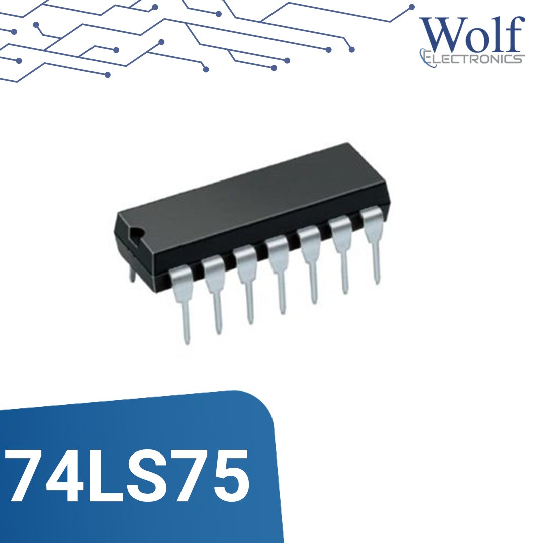 Circuito Integrado Latch 4 bits 74LS75 7475 Wolf Electronics – WOLF ...