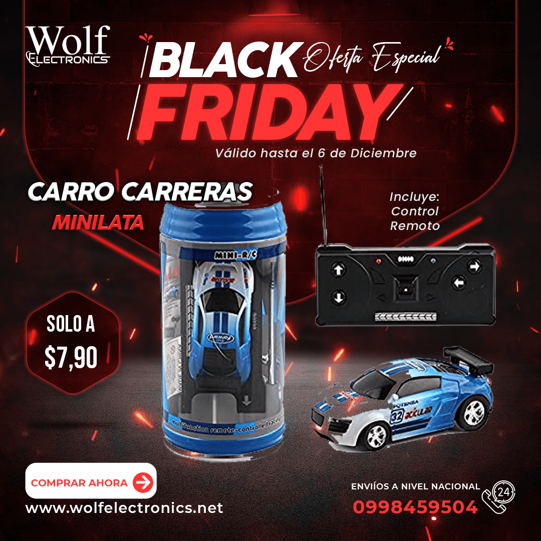 Carro de carreas a control remoto Wolf Electronics – WOLF ELECTRONICS IT