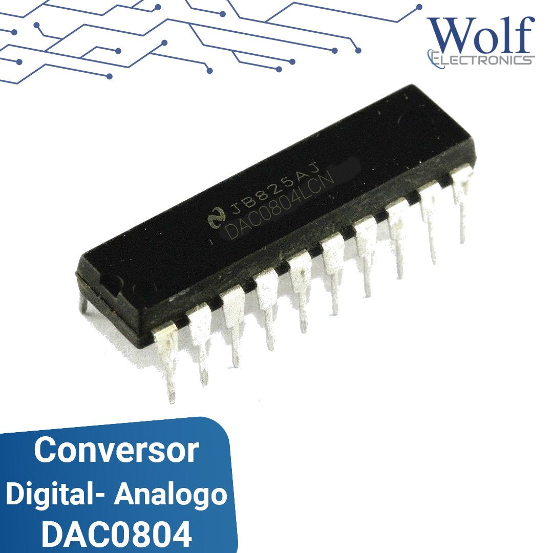 Conversor digital analogo DAC0804 Wolf Electronics – WOLF ELECTRONICS IT