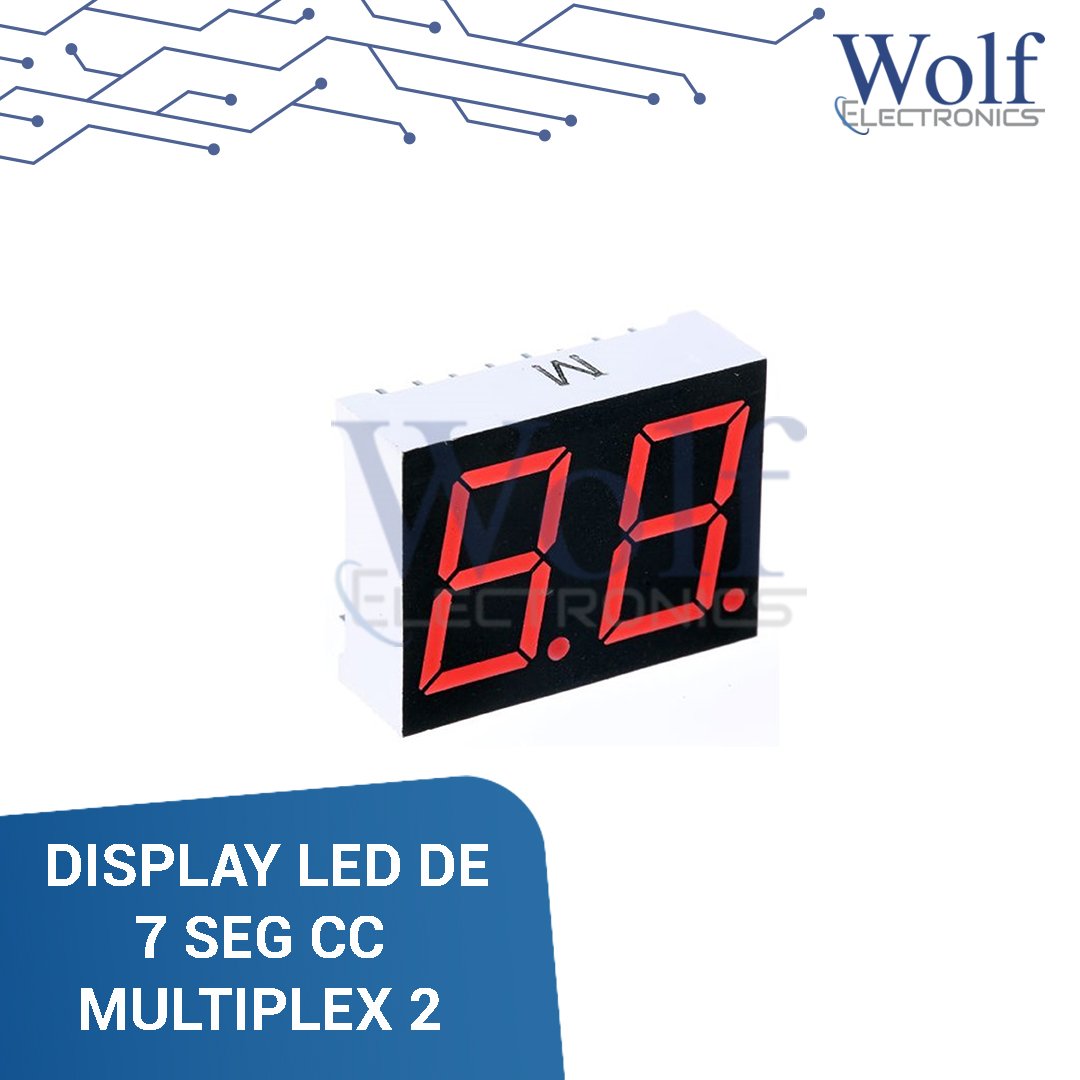 DISPLAY LED DE 7 SEG CC MULTIPLEX 2. Wolf Electronics – WOLF ELECTRONICS IT