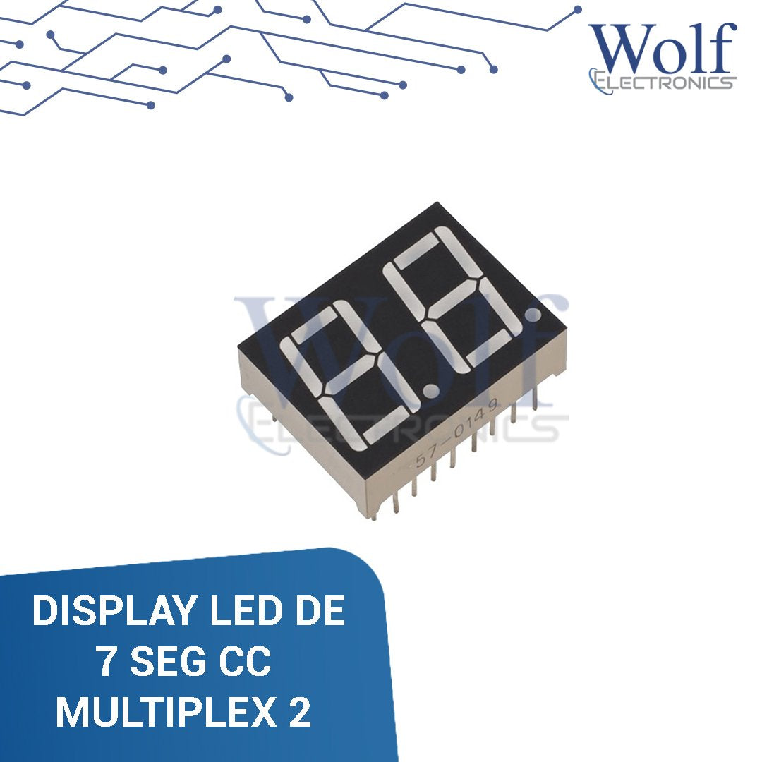 DISPLAY LED DE 7 SEG CC MULTIPLEX 2. Wolf Electronics – WOLF ELECTRONICS IT