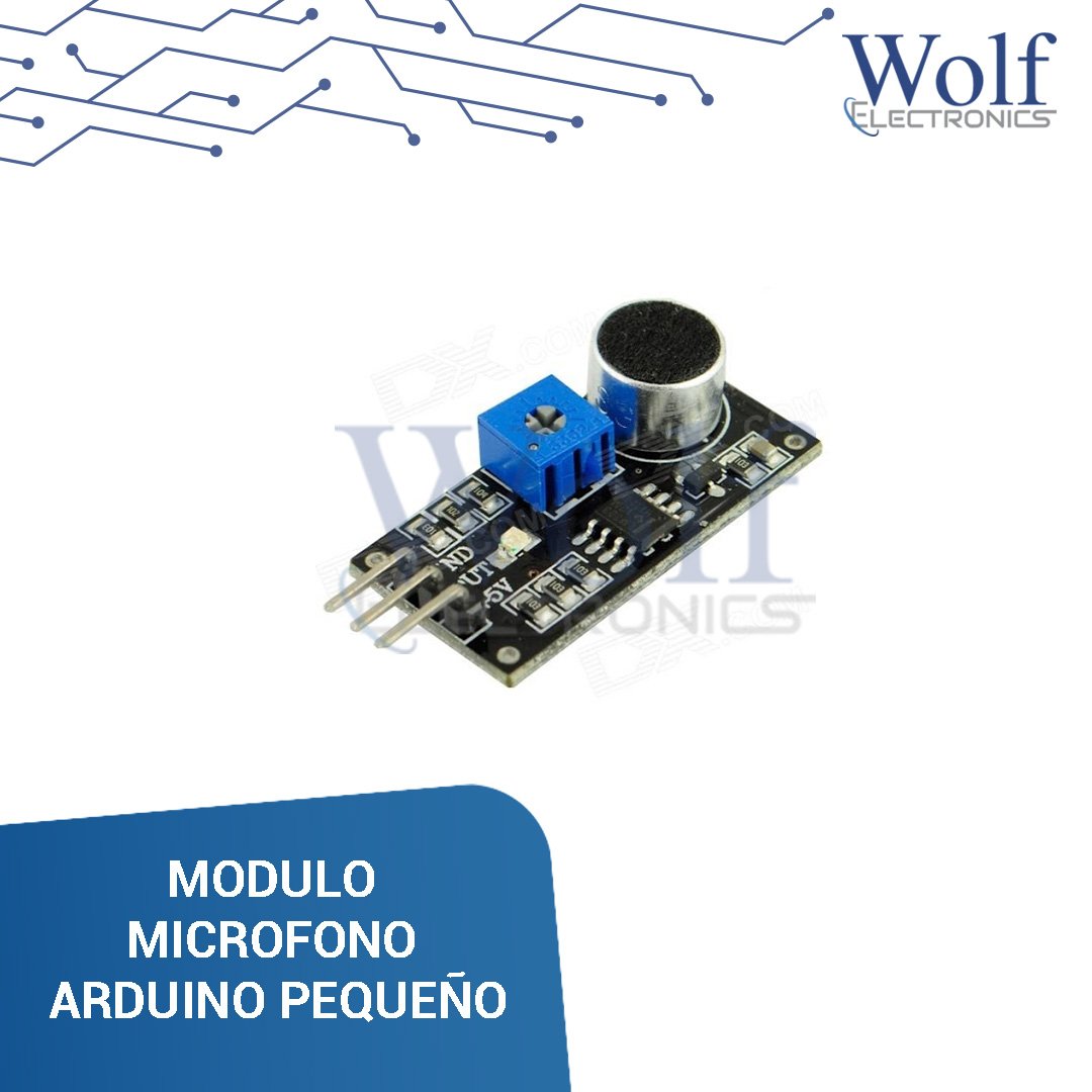 MODULO MICROFONO ARDUINO PEQUEÑO KY-038 4/6V. Wolf Electronics – WOLF ...