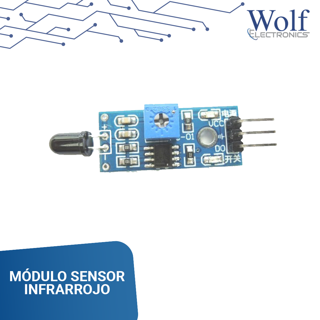 MODULO SENSOR INFRARROJO 3.3/5V. Wolf Electronics – WOLF ELECTRONICS IT
