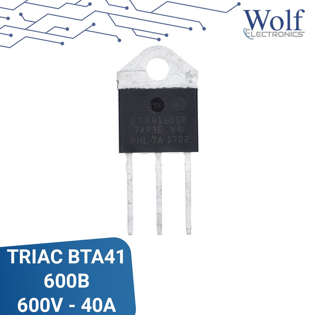 TRIAC BTA41-600B 600V 40A Wolf Electronics – WOLF ELECTRONICS IT
